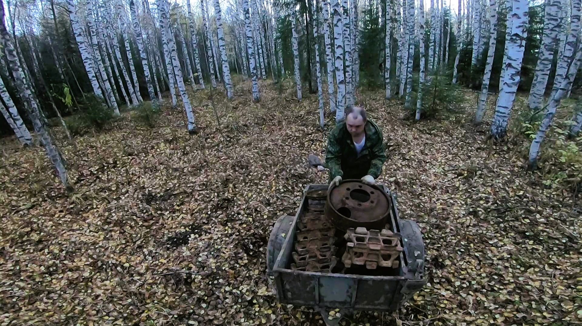 ДУМАЛ МОГИЛА ⚰️🪦☦️ А ОКАЗАЛАСЬ РУССКАЯ ПЕЧЬ..ПОГРУЗКА МЕТАЛЛА..ПОЛНЫЙ ПРИЦЕП ЖЕЛЕЗА..300 КГ..