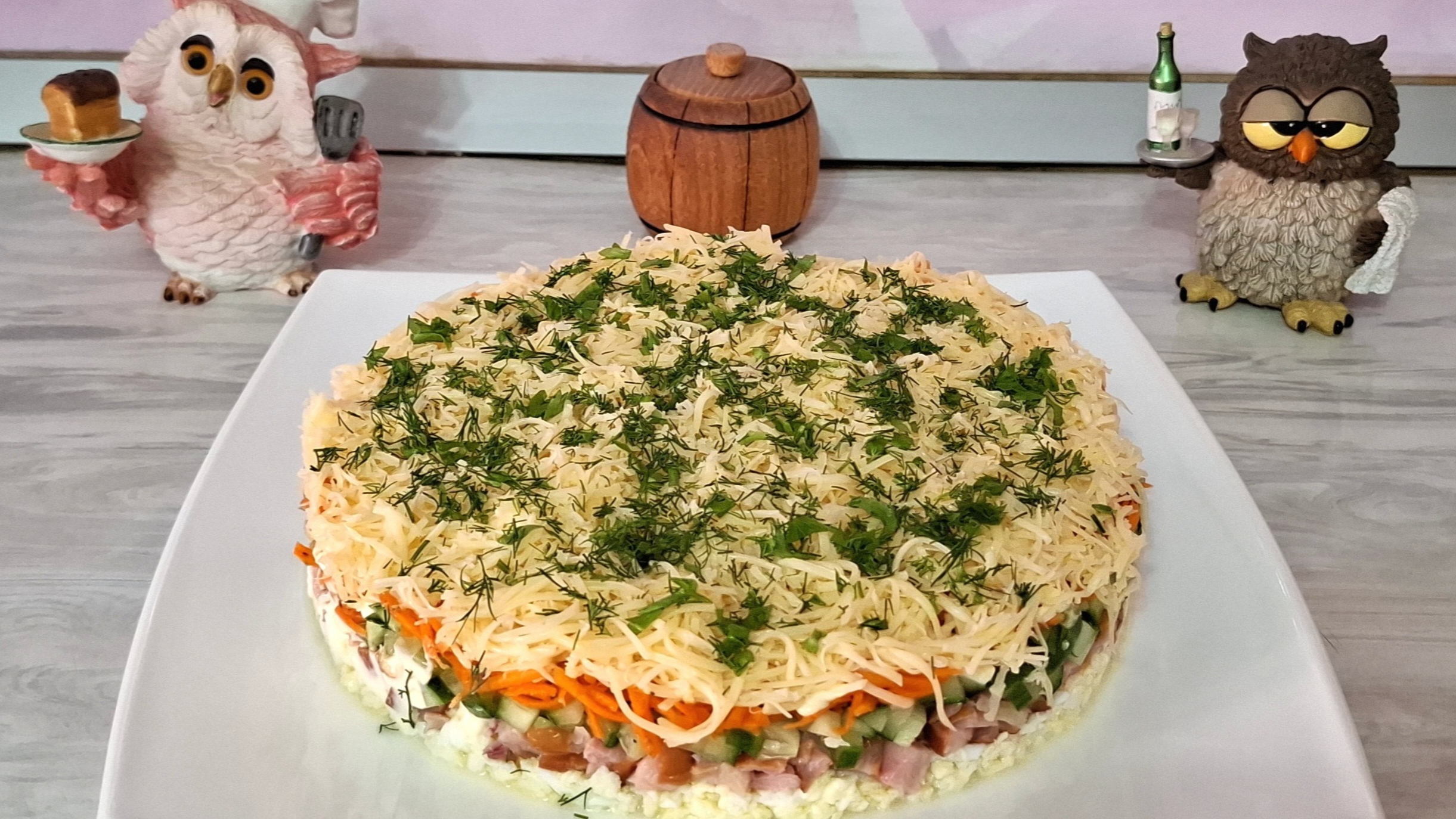 Праздничный Салат с Копчёной Курицей и Морковью по-Корейски! 🎄🎅⛄️