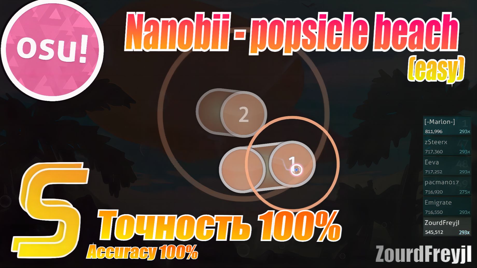 osu! - Nanobii - popsicle beach [easy]