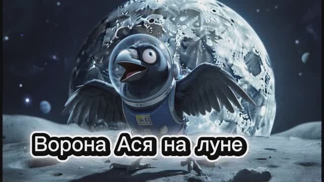 Ворона Ася на Луне #дети#развитие#космос#обзор