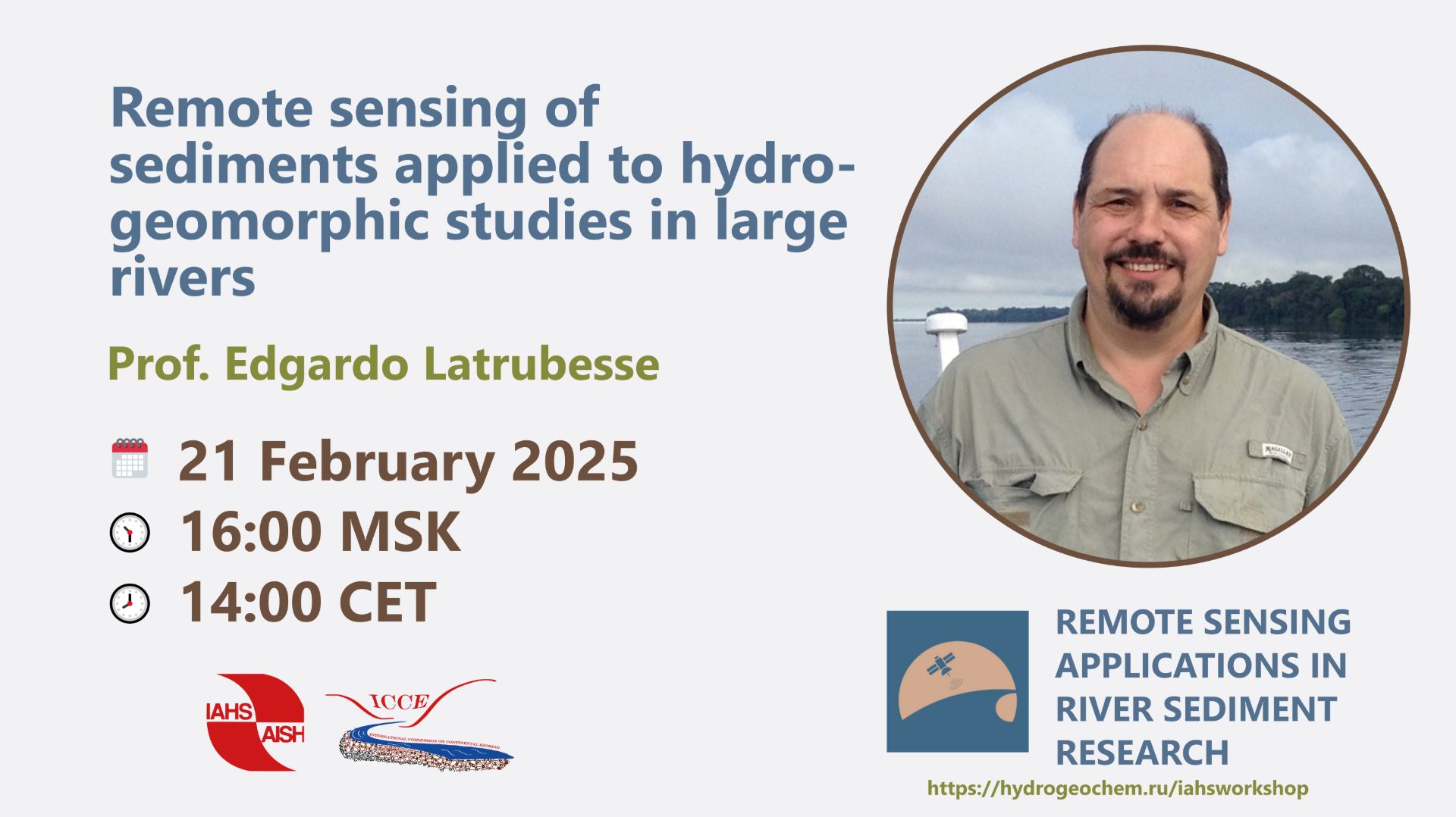 Prof. Edgardo Latrubesse _ IAHS-ICCE Remote Sensing Webinar _ Day 05
