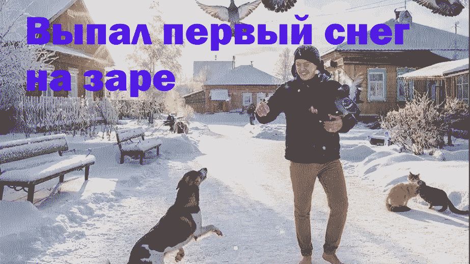 Выпал первый снег на заре