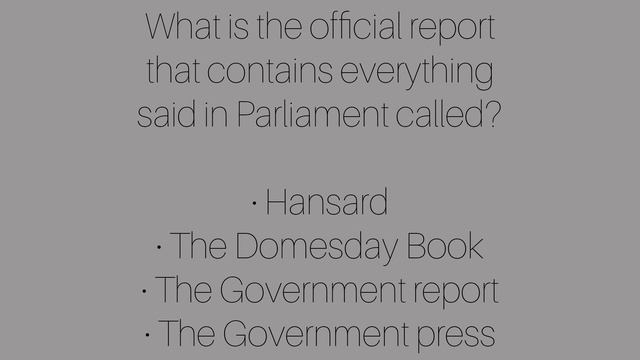 Life in the UK test Question 60