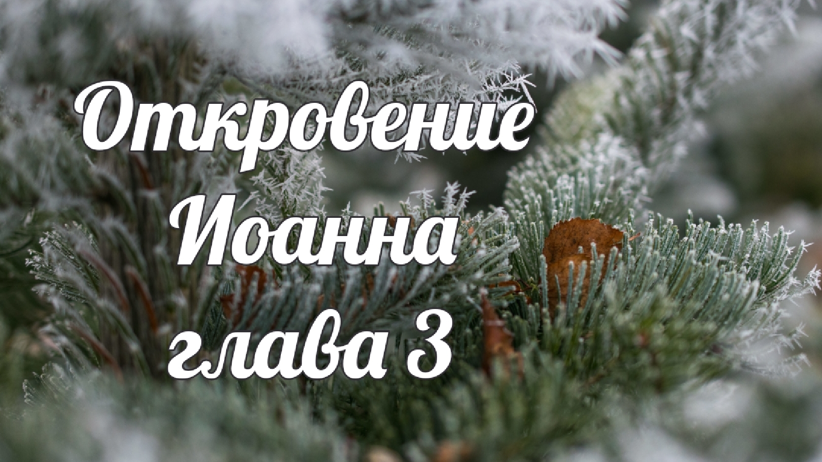 Откровение Иоанна глава 3