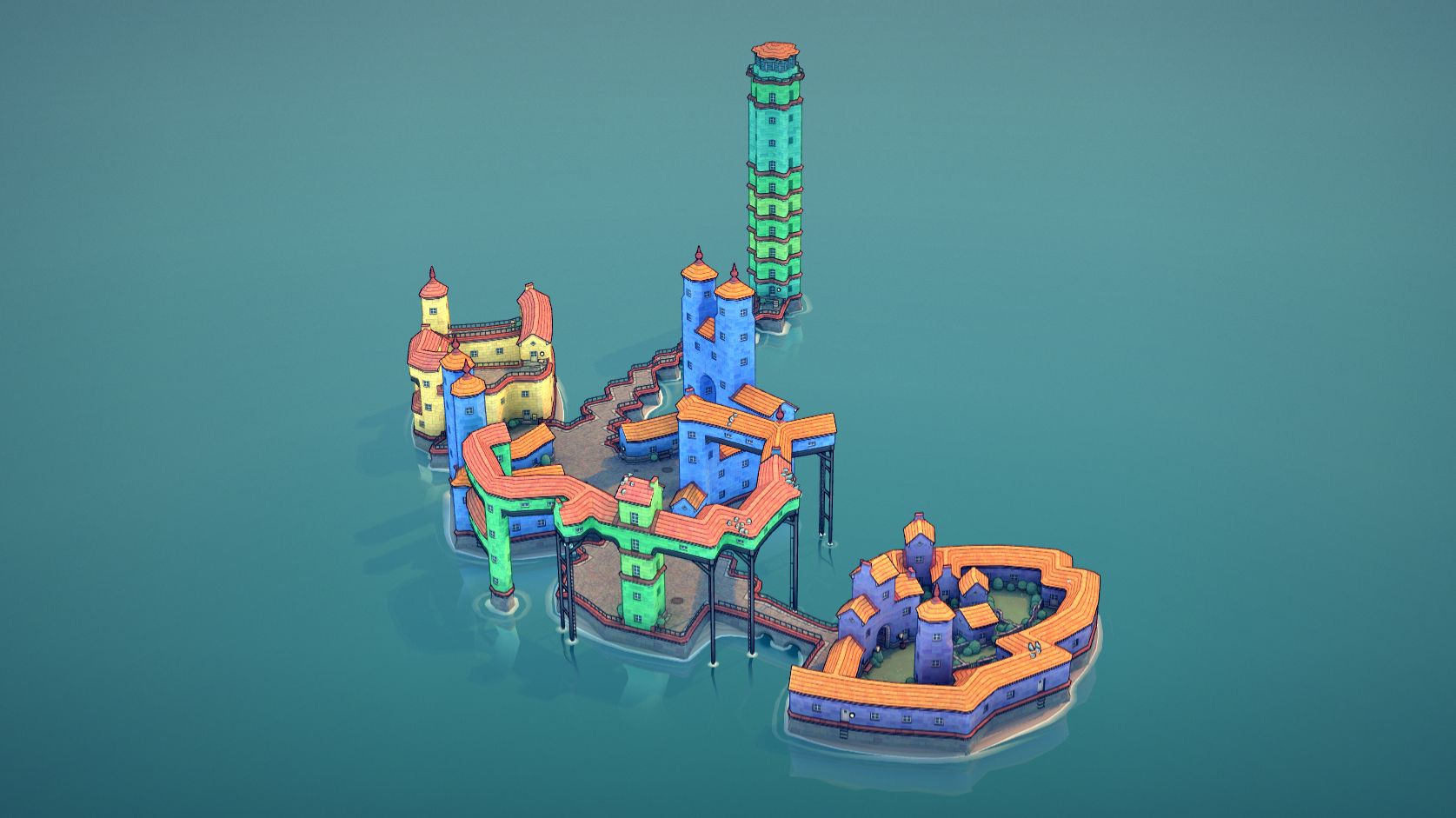 Townscaper. Часть 4