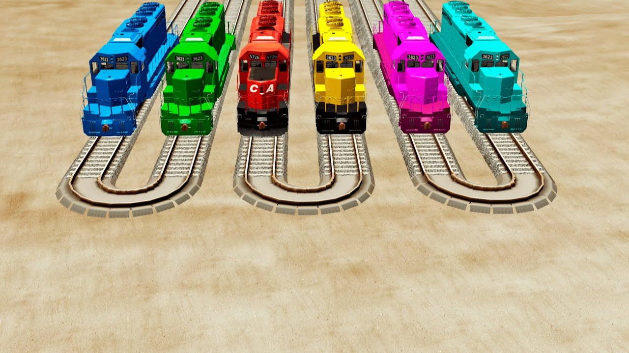 Ремонтники перепутали дороги! Что будет с поездами? – BeamNG.Drive