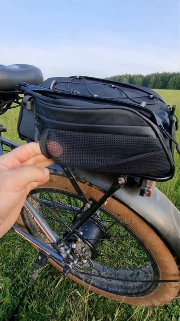 сумка на багажник для фэтбайка, хотел поставить на Kugoo Kirin v6, но узковата оказалось
