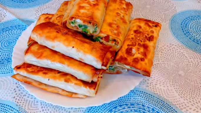 Лаваш с Сыром и зеленью /  Вкусный Перекус /