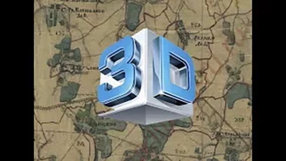 Менде Рязанка 1 верста. 3D полет по старинной карте.