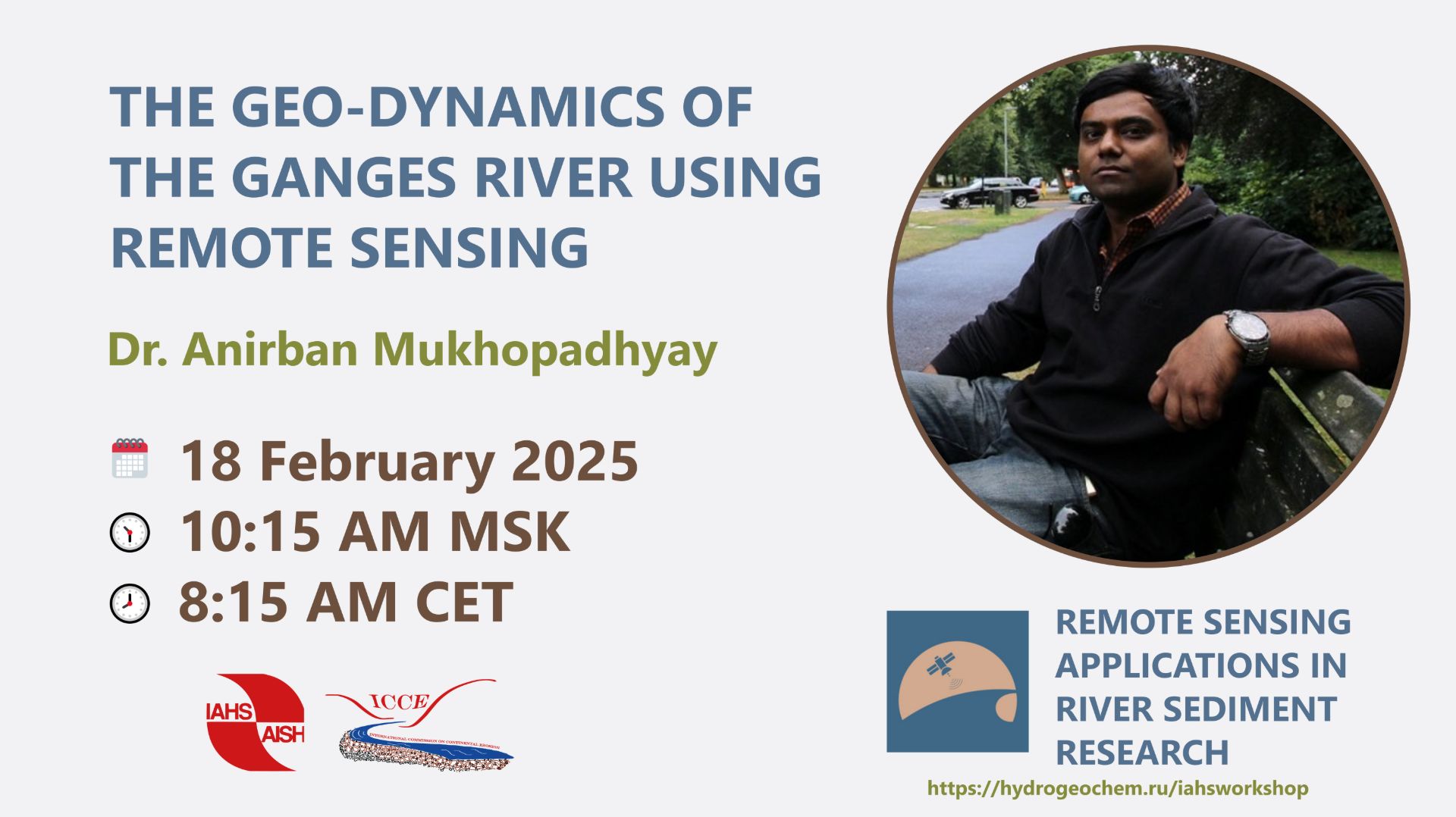 Dr. Anirban Mukhopadhyay _ IAHS-ICCE Remote Sensing Webinar _ Day 01_