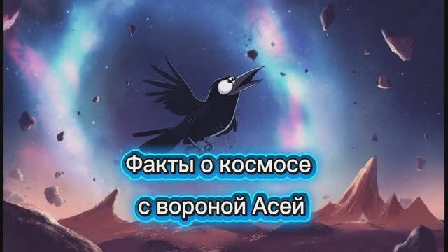 Ворона Ася открывает двери в космос. #космос#планеты#интересно#обзор#обучение Интересные факты.