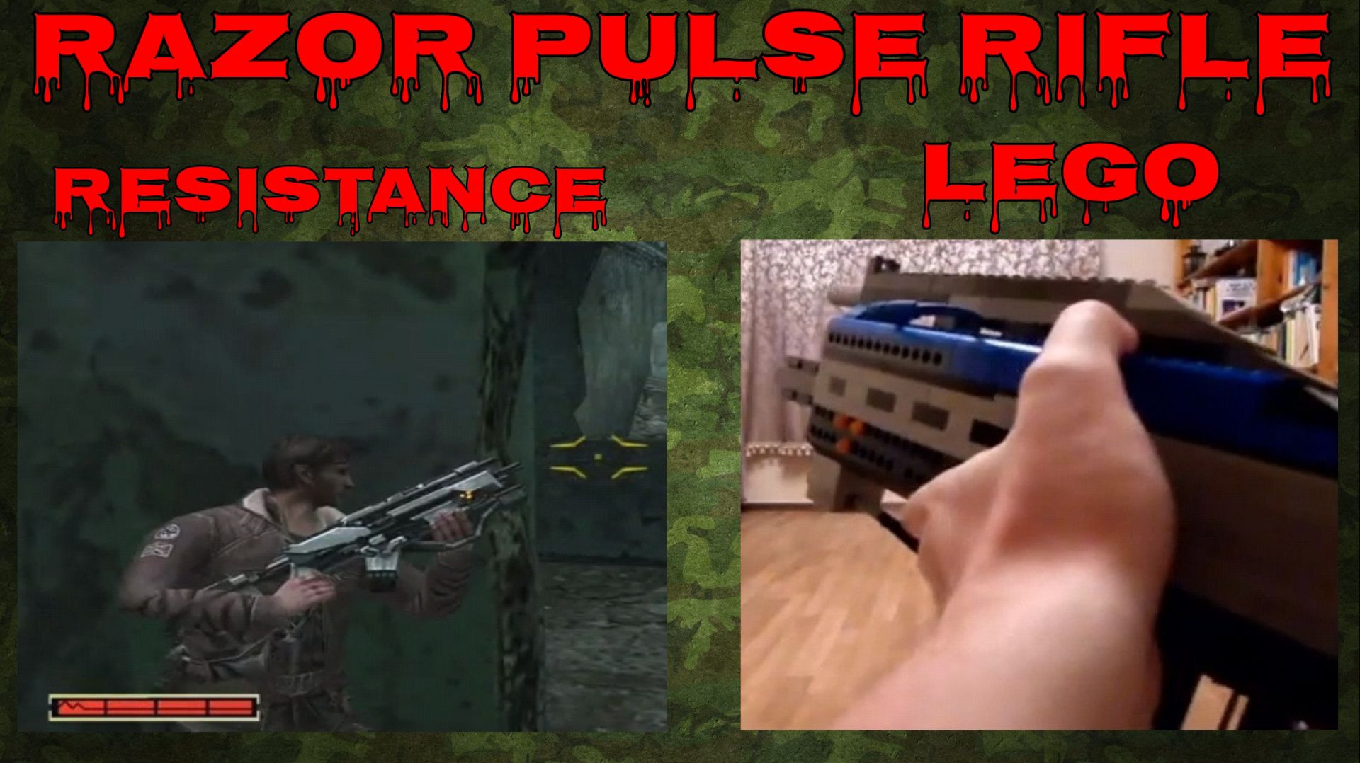 ЛЕГО ОРУЖИЕ  | BM - 001 RAZOR PULSE RIFLE ИЗ ИГРЫ RESISTANCE RETRIBUTION