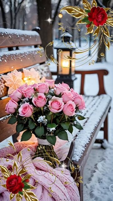 Чудесного вечера желаю. Музыкальная открытка.