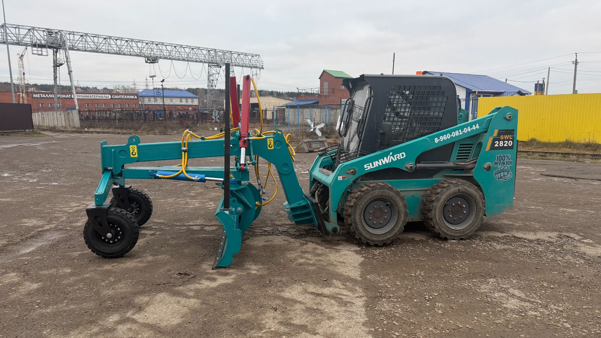 Грейдер HANMA минипогрузчик