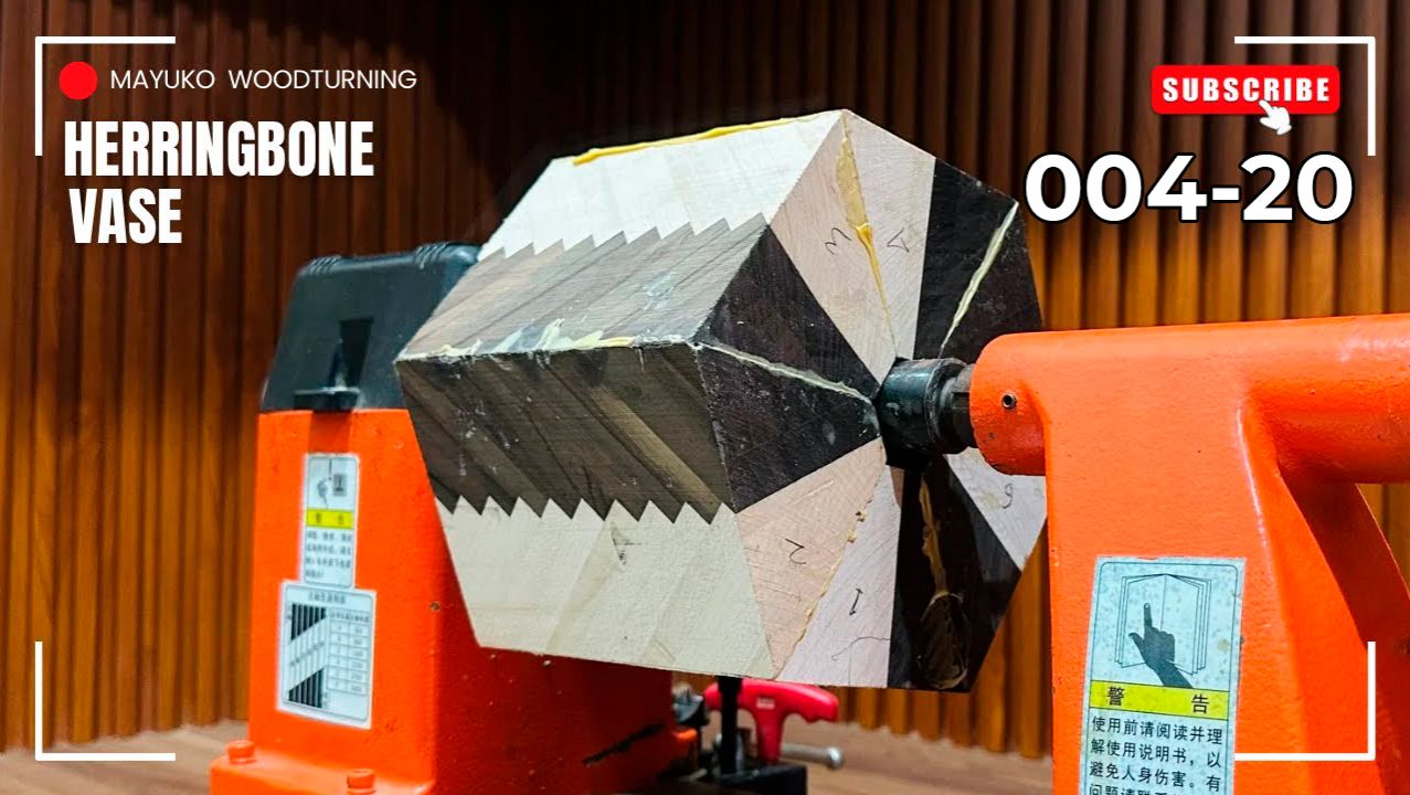 Сегментное точение дерева Ваза из дерева своими руками Токарка по дереву №004_20