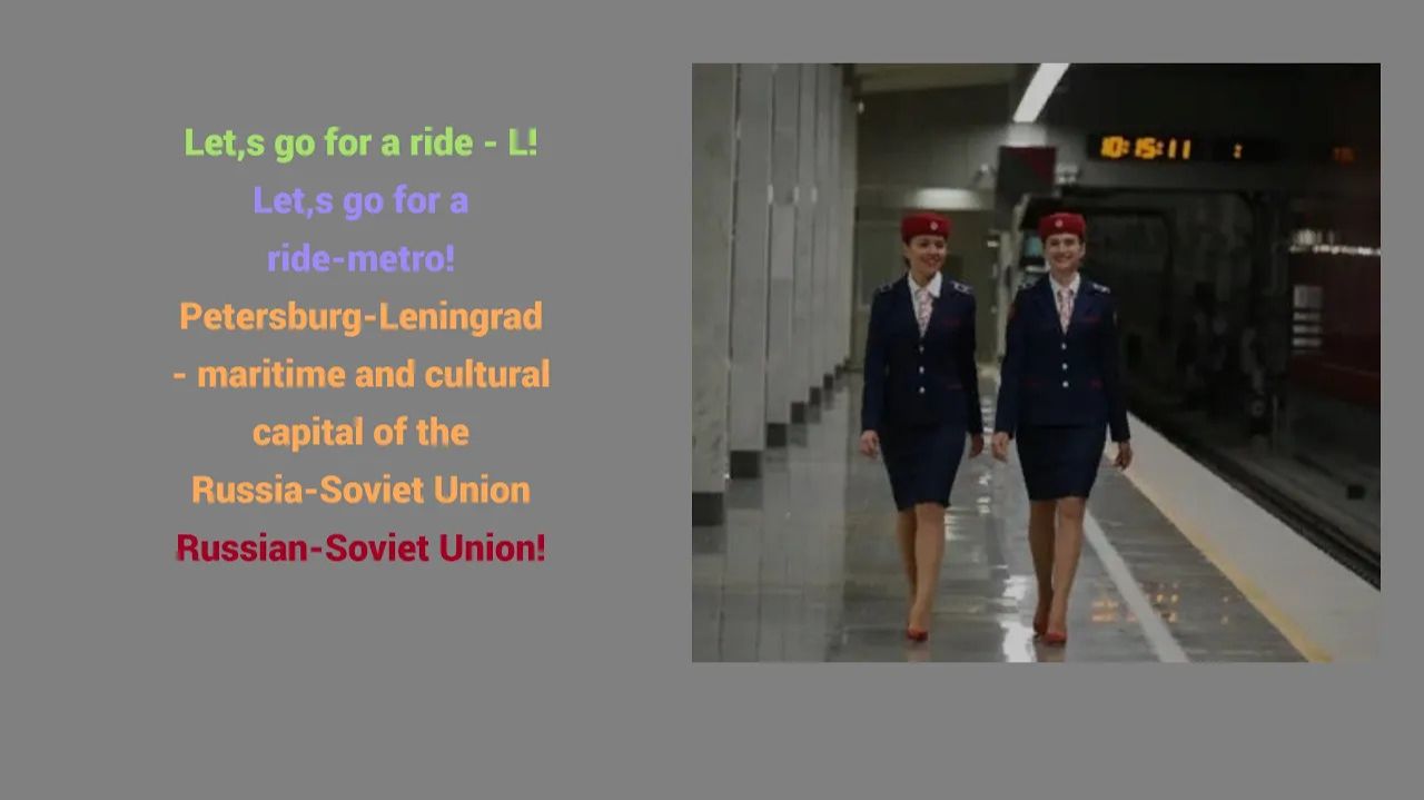 ст. метро Ленинский проспект, Ленинград (СПб), Красная Линия - интерьер, пассажиры, работники метро