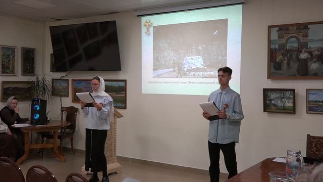 Ступа Анфиса, Стапа Владимир, воскр. шк. храма Рождества Христова - Воин пограничник Е. Родионов