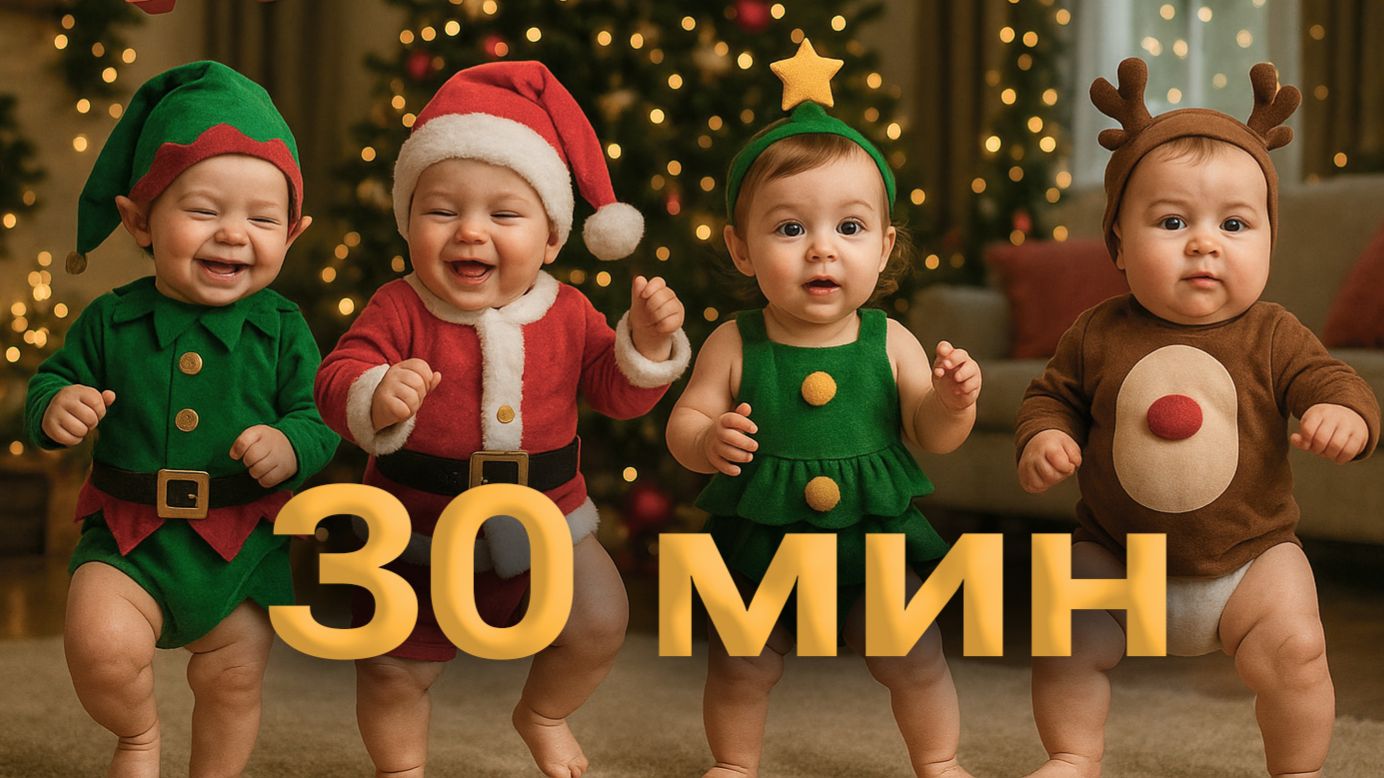 ДЖИНГЛ БЕЛС 30 МИНУТ. Детская музыка! Новый год 2026