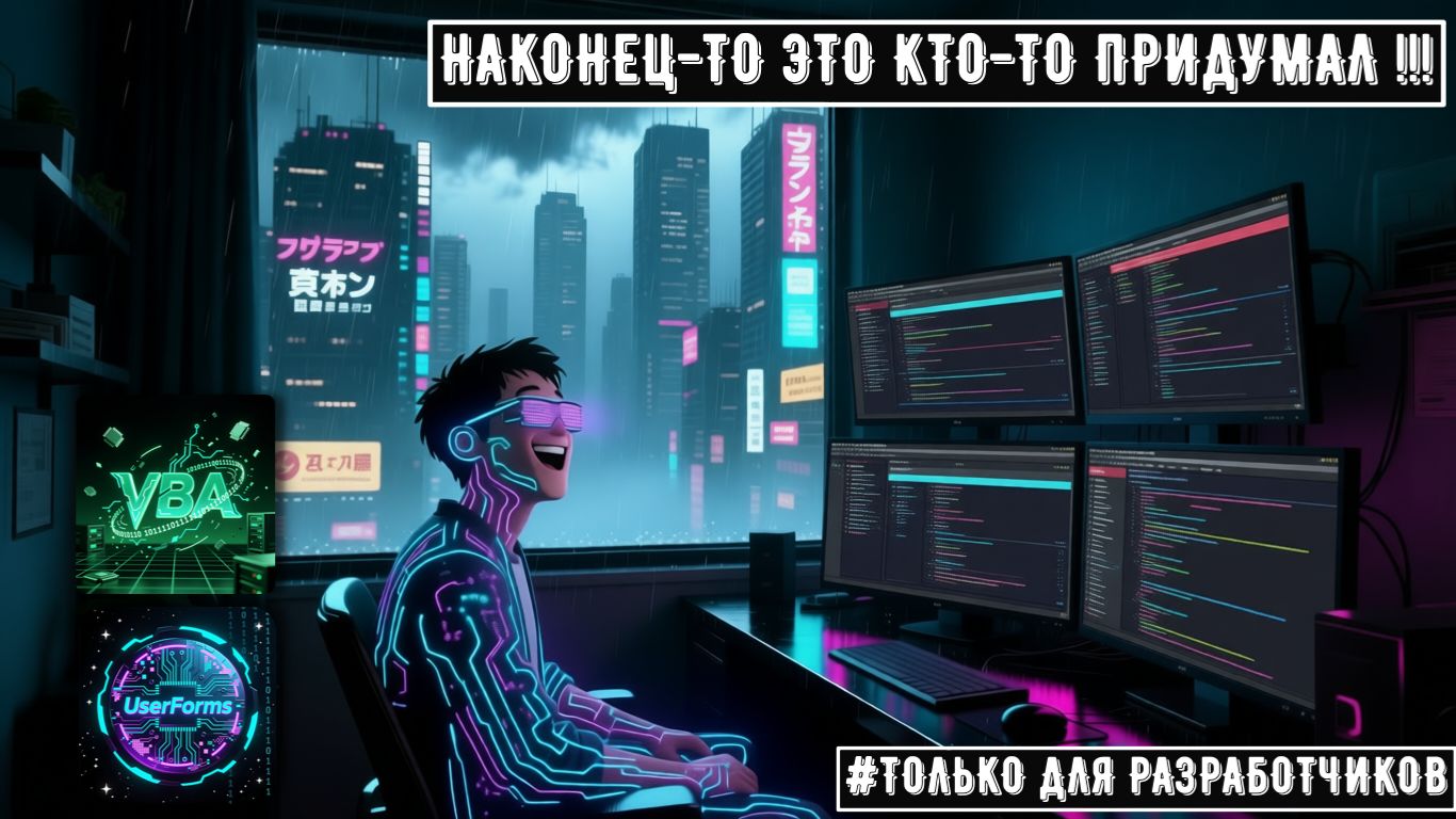 Один хак с UserForm в Excel и ты переосмыслишь всю разработку на VBA!