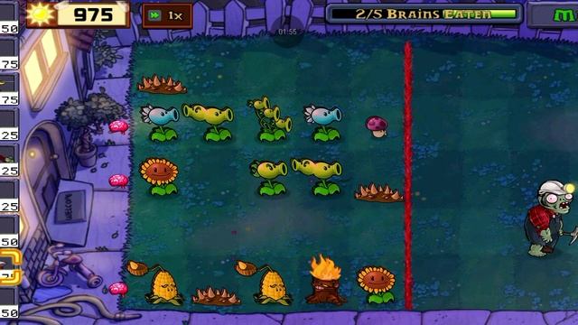 Прохожу "Бесконечный я зомби" в PVZ 1 № 3