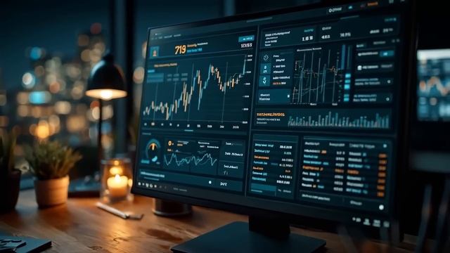 Focus Ambient Night Office  Work & Study Music  Boost Concentration & Productivity