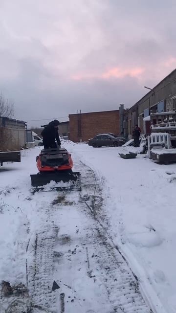 Снегоотвал для мотобуксировщика