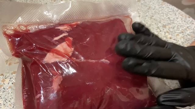 Вяление мяса в домашних условиях. 4 сутки. Положили в холодильник