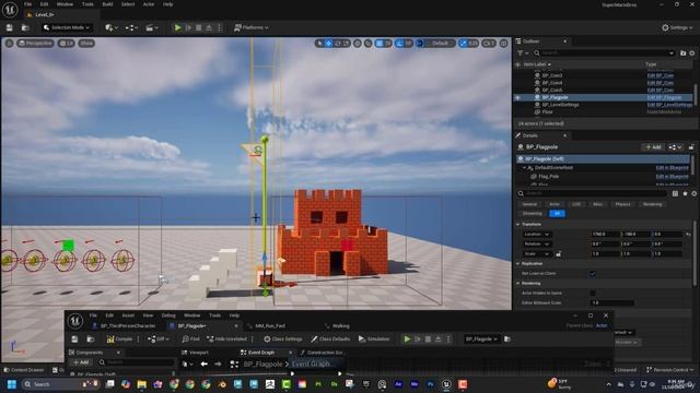 16 - Unreal - Flag  Castle