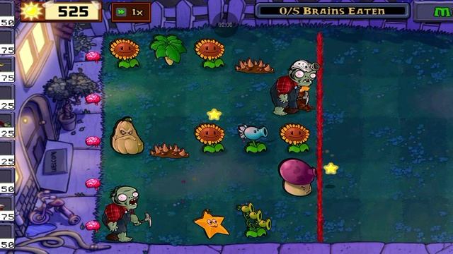 Прохожу "Бесконечный я зомби" в PVZ 1 № 2