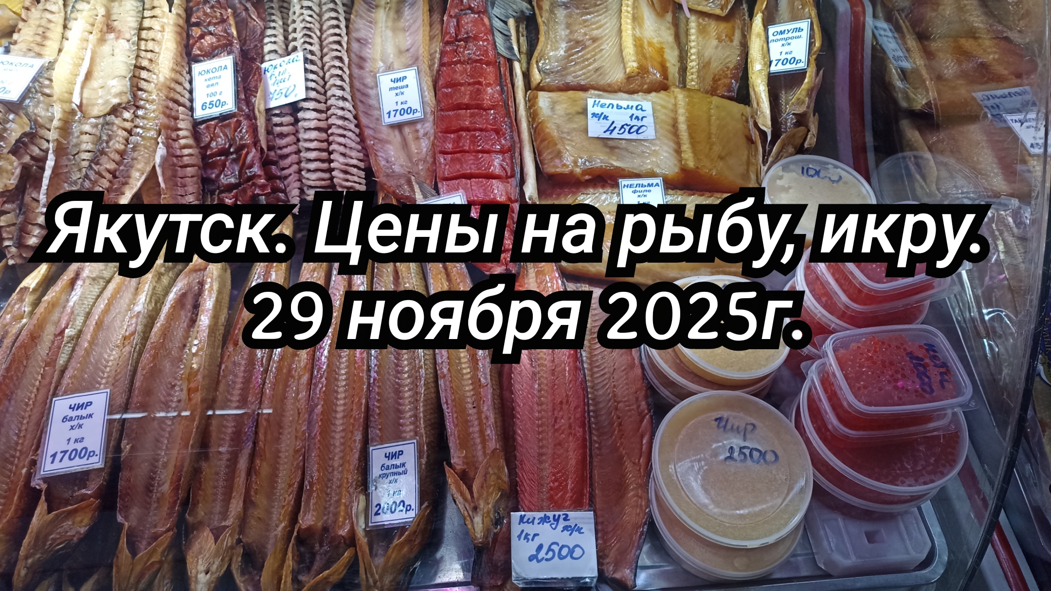 Цены на рыбу, икру. 29 ноября 2025г.