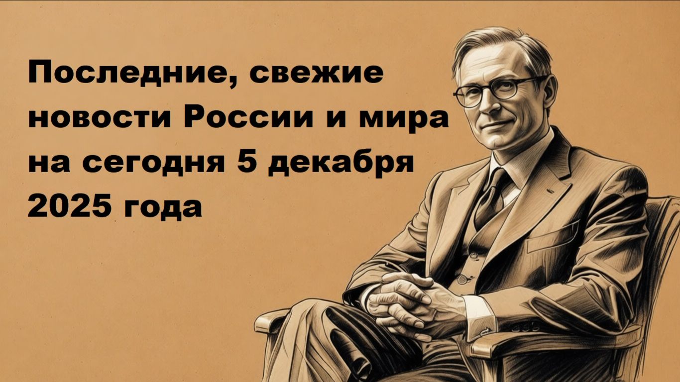 Самые последние, свежие, актуальные новости России и мира на сегодня 5 декабря 2025 года