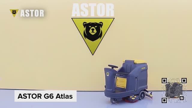 Поломоечная машина с местом для оператора ASTOR G6 Atlas | Производительность 4 000 м²/ч