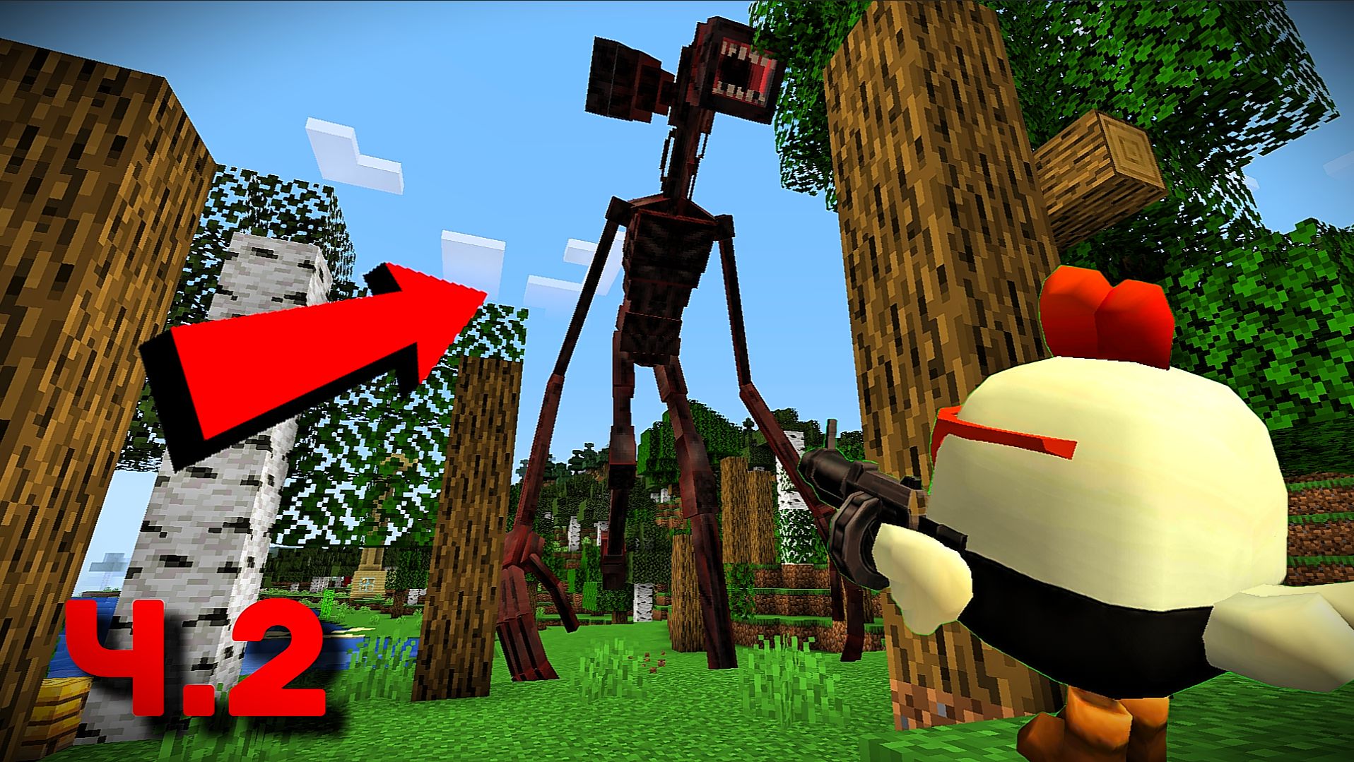 😱Выживаю в хоррор майнкрафт - ЧАСТЬ 2 *б3 плей b3 play*