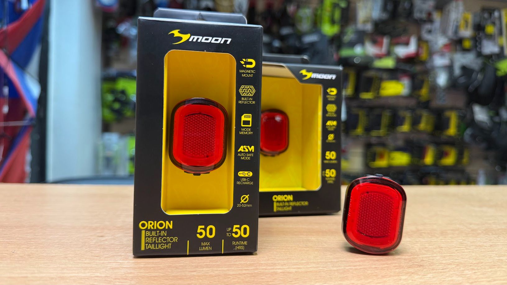 Фонарь велосипедный задний Moon Orion Type-C 50 Люмен