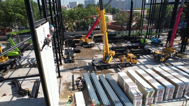 Строительство многофункционального павильона для кинокластера Метмаш - Съемки квадрокоптеров