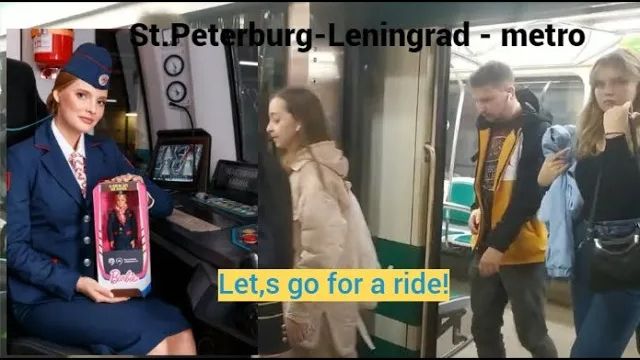 ст. метро Беговая, Ленинград (СПб), Зелёная Линия - интерьер,пассажиры, прибытие-отправление поездов