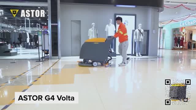 Сетевая поломоечная машина ASTOR G4 Volta в работе