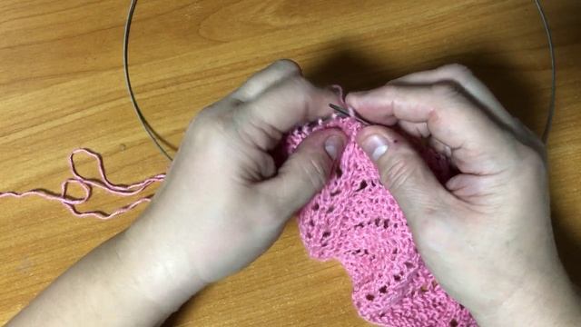 Лёгкий воздушный ажурный узор спицами