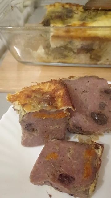 Боботи-мясная запеканка