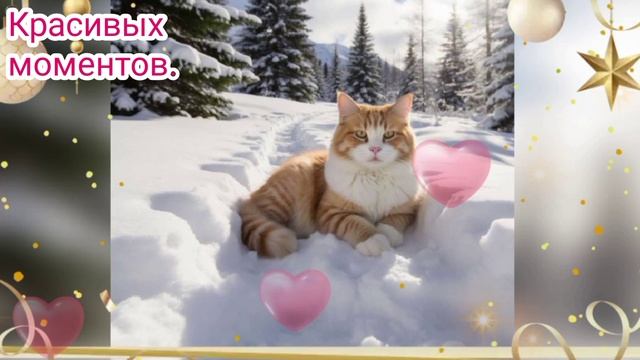 Добрый день. Котик на прогулке. Красивое видео.