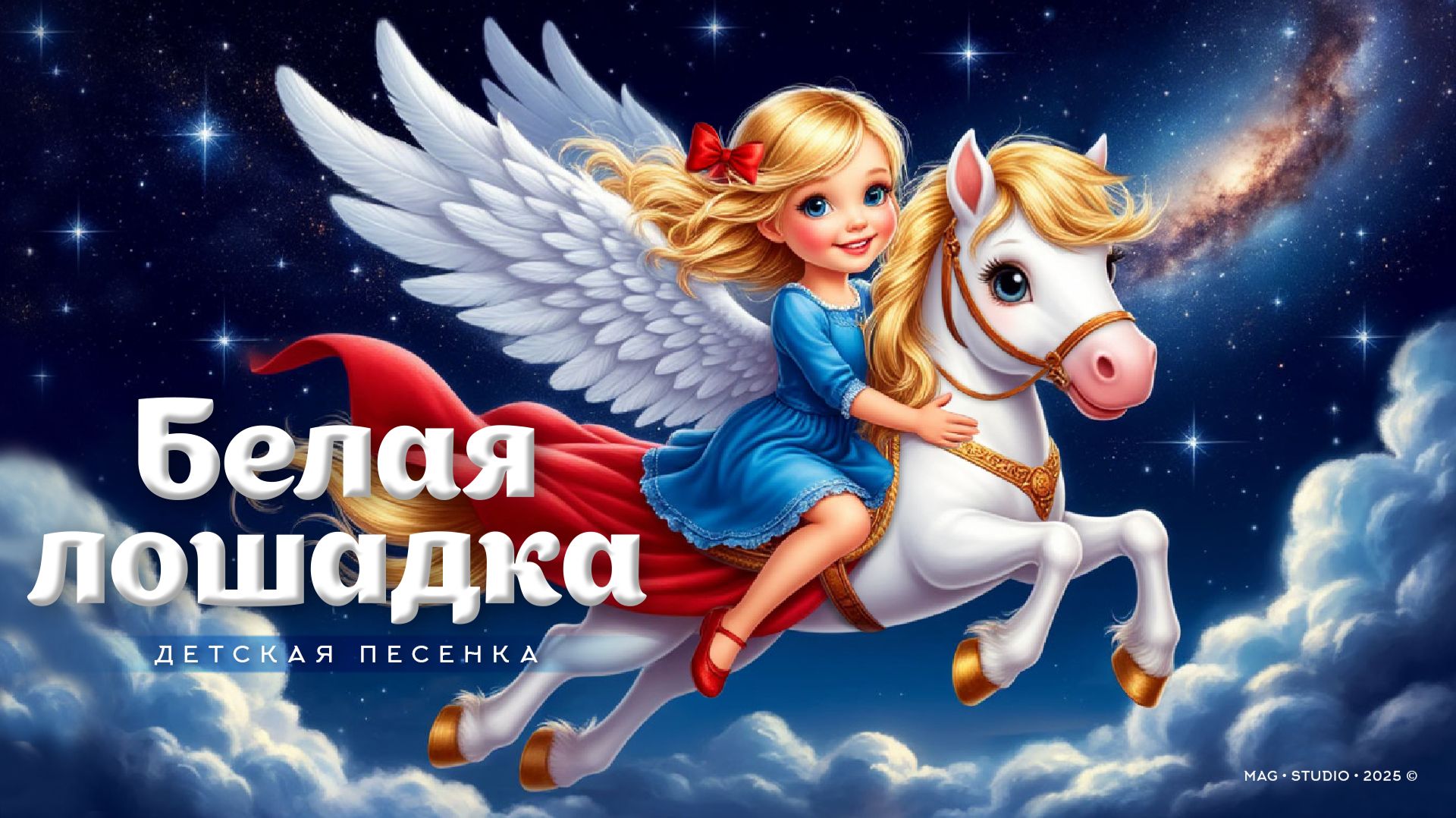 Белая лошадка