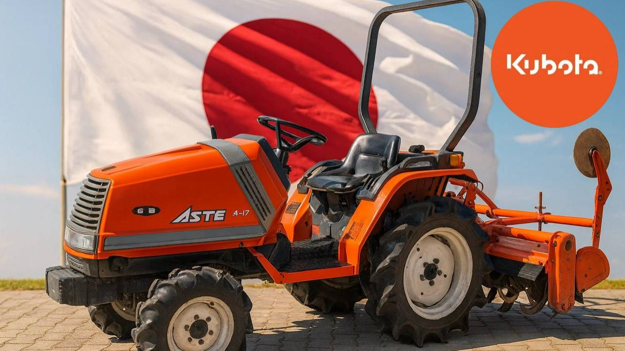 Японская классика, мини-трактор  KUBOTA ASTE A-17