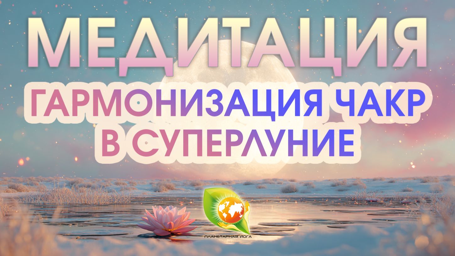 Очистка и гармонизация чакровой системы — Медитация в Суперлуние