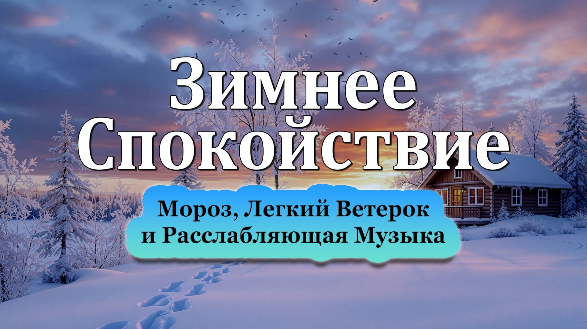 Зимнее Спокойствие | Мороз, Легкий Ветерок и Расслабляющая Музыка | 1 Час Спокойствия ❄️🌬️❄️