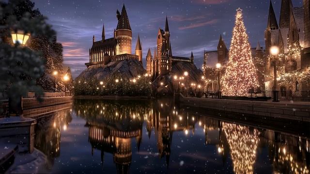 Огни праздника - Расслабляющая атмосфера и музыка из фильма Гарри Поттер, фоновая музыка для отдыха