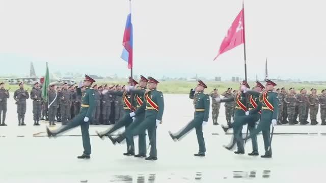 Победный парад на базе Хмеймим. Сл. - Игорь Витюк. Муз. и исп. - Владимир Храпков