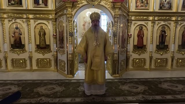 Проповедь епископа Максима в Знаменском монастыре