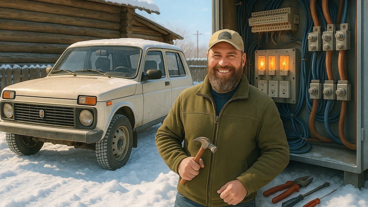 Deutscher in Sibirien: Elektriker-Alltag im Dorf - Schaltkasten-Umbau, LED-Brand & Winterstart