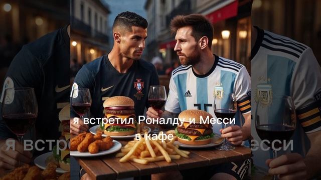 я встретил Роналду и Месси