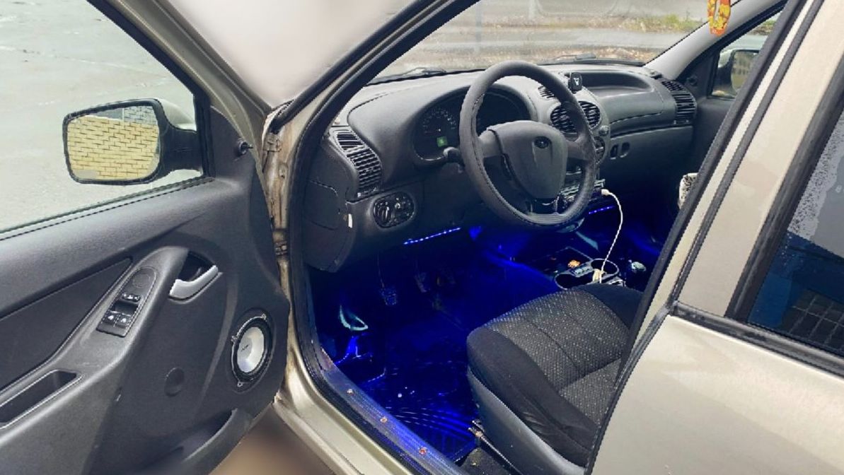 Поставил руль от Гранты и сделал подсветку в Калине!!! #4